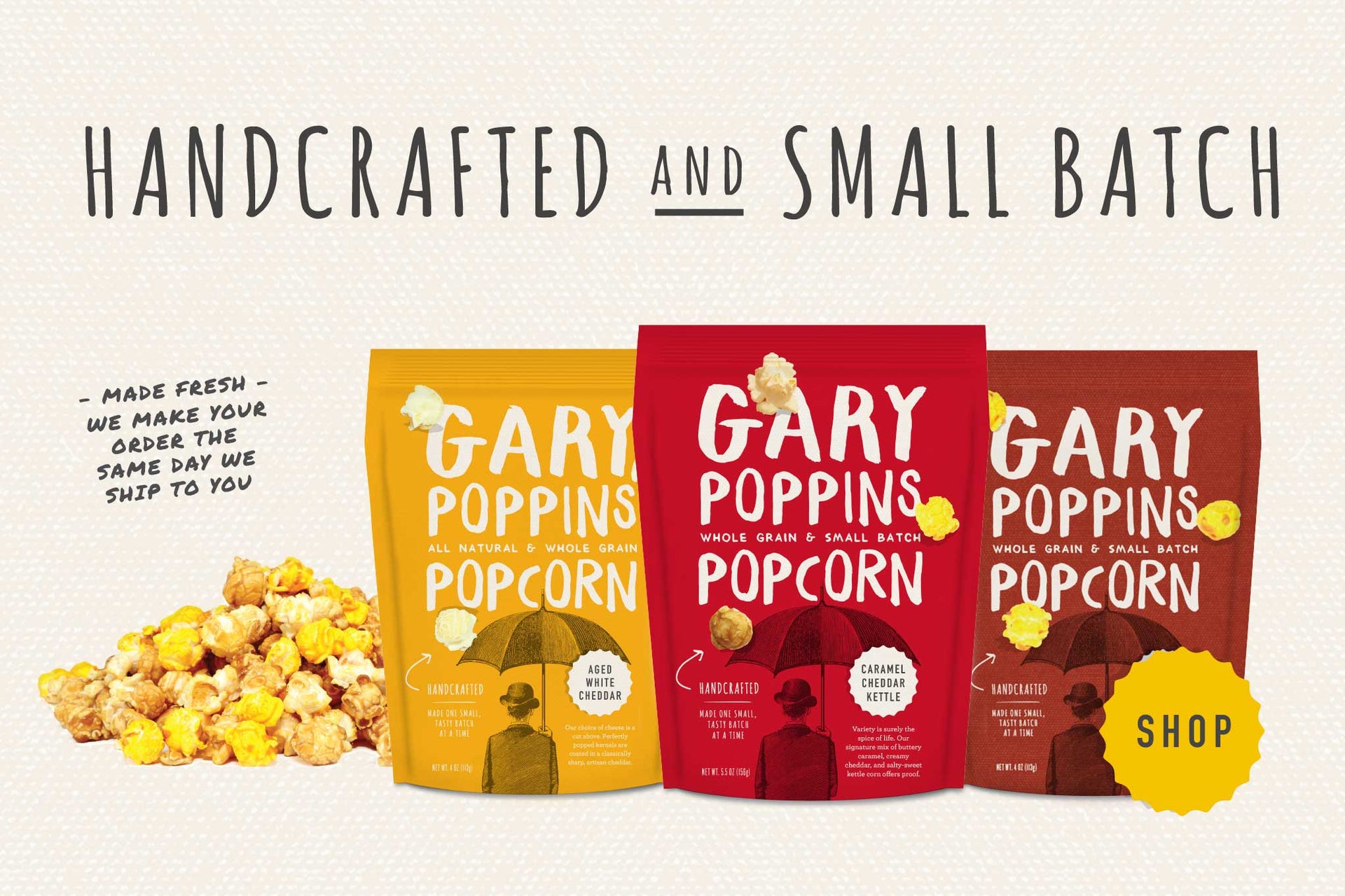 Gourmet Popcorn Company | Gary Poppins Handcrafted Popcorn – Gary ...